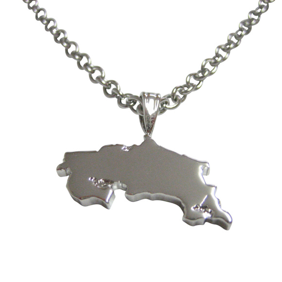Kiola Designs | Jewelry | Costa Rica Map Shape Pendant Unisex Necklace ...